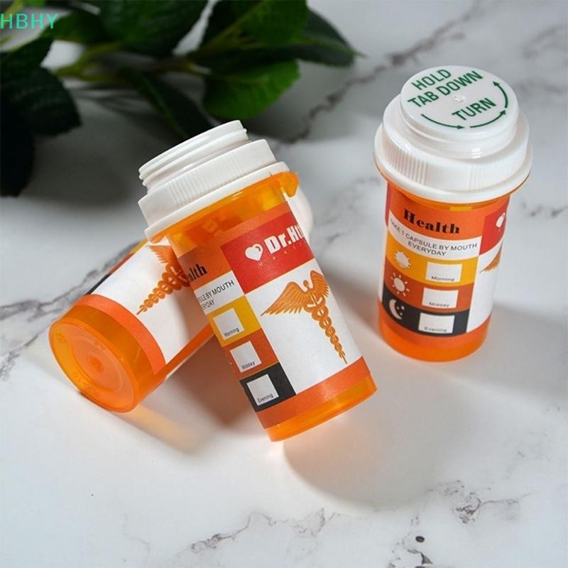 HB 50ML Push Down & Turn Vial คอนเทนเนอร์กระเป๋าพลาสติก Stash Jar Pill ...