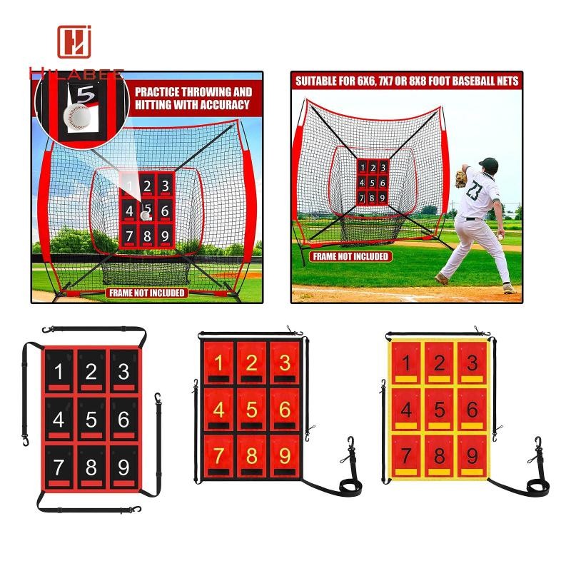 HILABEE ตัวเลข Strike Zone Target สำหรับการฝึกซ้อมเบสบอลและซอฟท์บอล ...