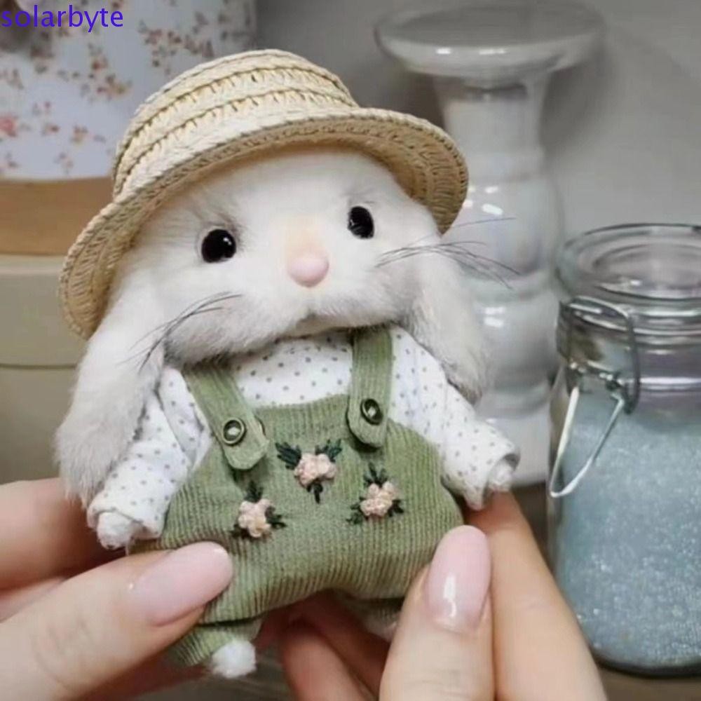 SOLARBYTE Gardener ตุ๊กตากระต่ายน้อย,ตุ๊กตาแฮนด์เมดสวนกระต่ายของเล่นตุ๊กตา,กุญแจรถจี้เสน่ห์นุ่ม ...