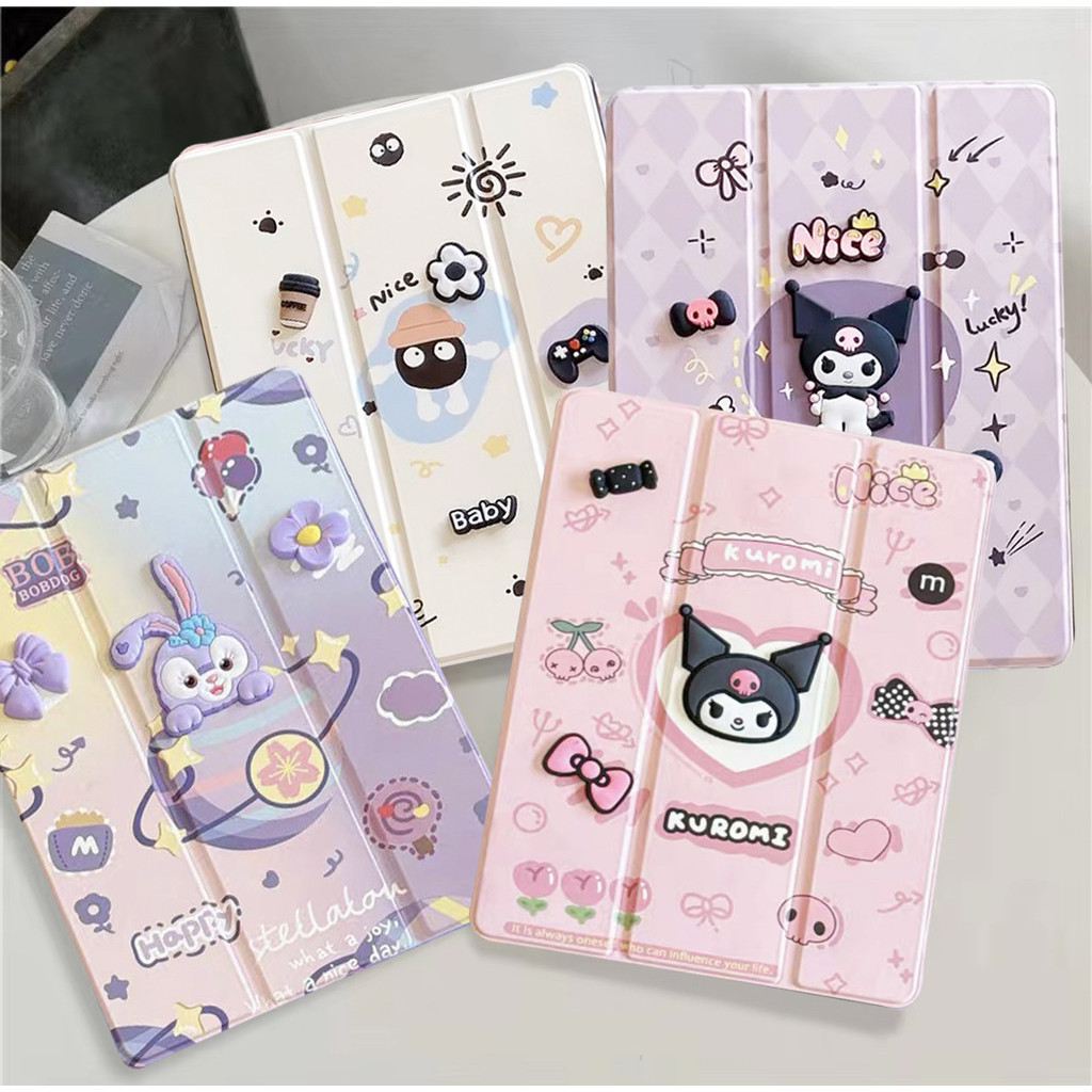 010.เคสฝาพับ เคส Samsung Galaxy Tab S6 lite/Tab A7 lite/Tab A9 Plus S9 ...