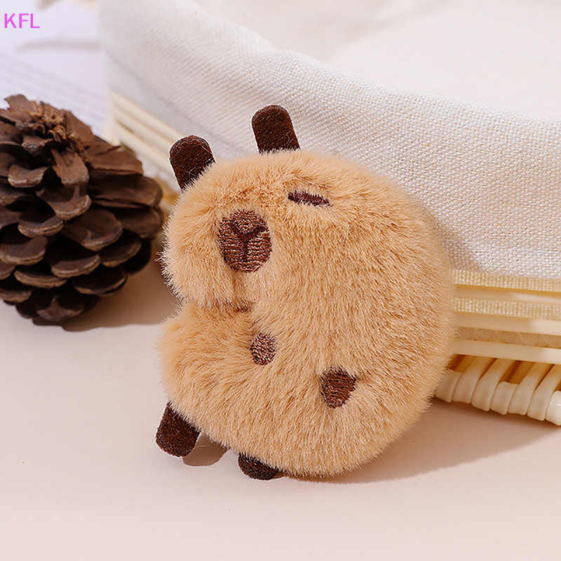 (KFL) น่ารัก Capybara สัตว์ตุ๊กตาตุ๊กตาเข็มกลัดปุยนุ่มยัดไส้เสื้อผ้า ...