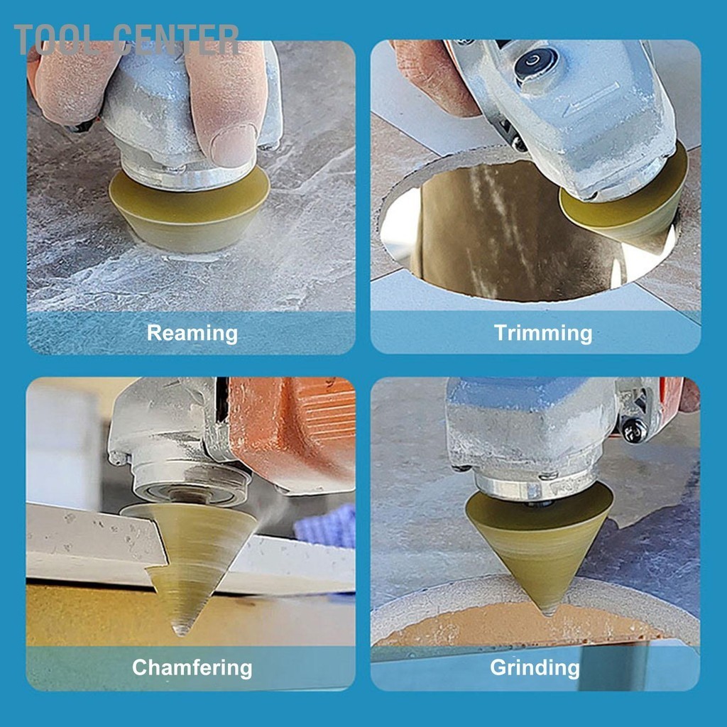 Tool Center เพชร Beveling Chamfer Bit M10xD50mm รูขยาย Shaping ...