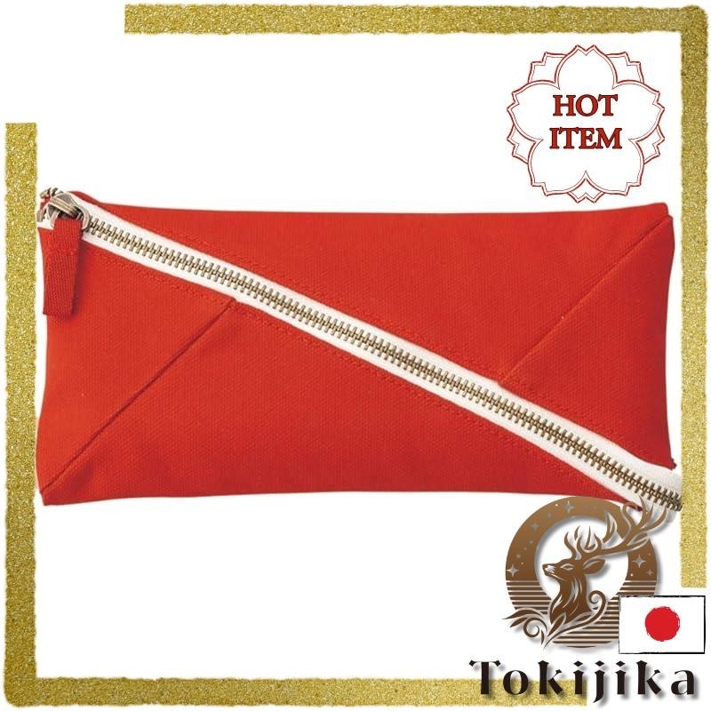 JAPAN [Lihit lab.] HINEMO Wide Open Pen Pouch in Red, Navy, Black, and ...