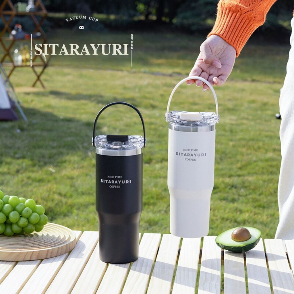 พร้อมส่ง SITARAYURI แก้วเก็บความเย็น หูหิ้วทรงโค้งสามารถพับงอได้ ...