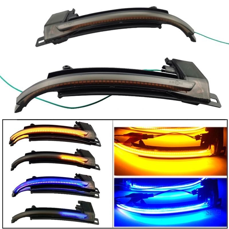 Super Car LED แบบไดนามิกไฟเลี้ยวกระจกมองข้างตัวบ่งชี้สําหรับ A3 B8 A4 ...