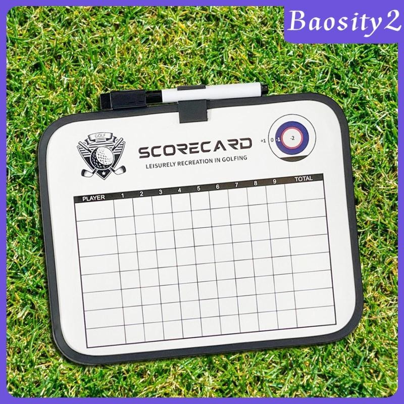 [Baosity2] Golf Scoreboard, ไวท์บอร์ดขนาดเล็กพร้อมมาร์กเกอร์และยางลบ ...