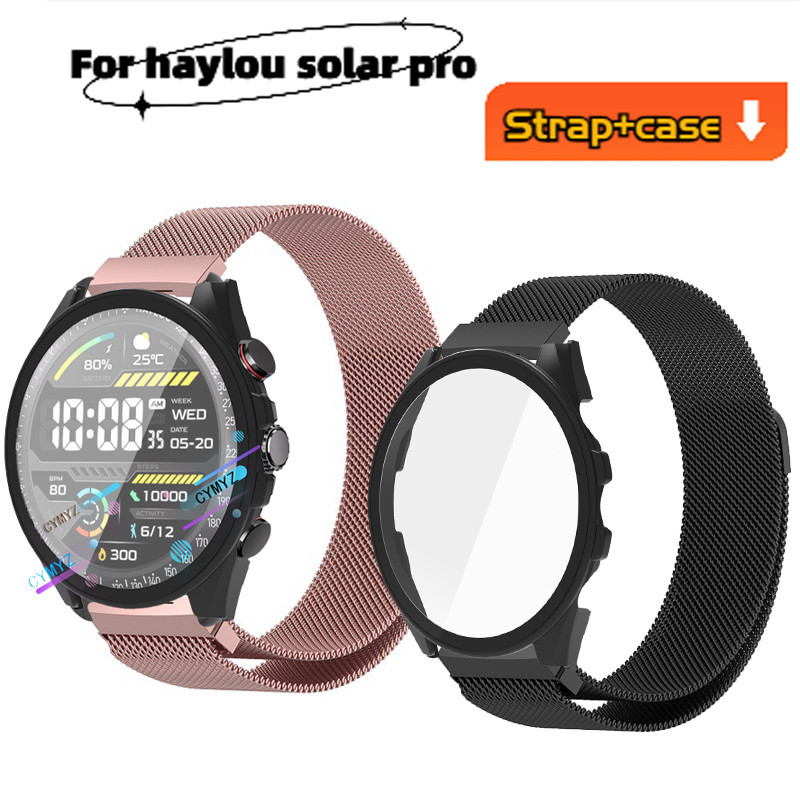 Haylou สาย solar pro สายโลหะ สายสแตนเลส haylou solar pro LS18 strap สาย ...