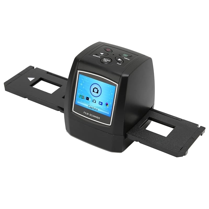 35mm/135mm Film and Slide Scanner with 2.36 Inch LCD Color Display, 5MP/10MP Digital JPEG Image ...