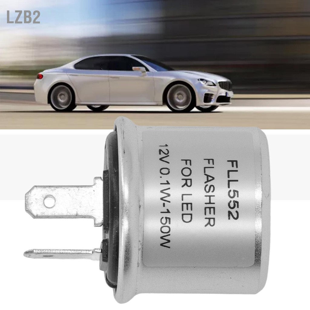 LZB2 LED Flasher Relay อลูมิเนียมเชลล์ 2 ขาใช้พลังงานต่ำไฟเลี้ยว 12V | Shopee Thailand
