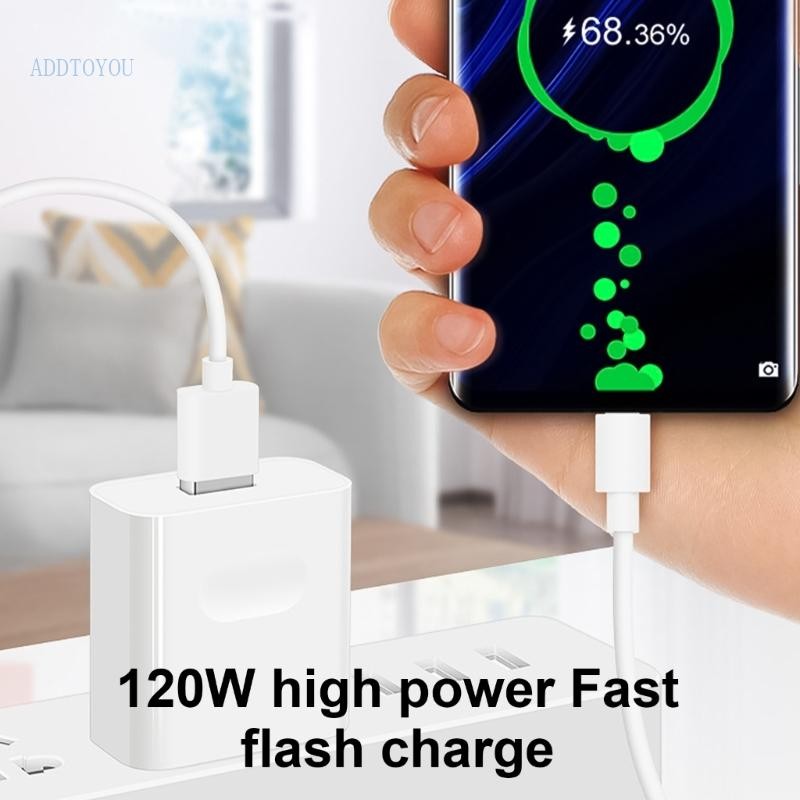3C 120w สาย USB Type C สําหรับ P50 P40 Super Charge 6A Fast Charging ...