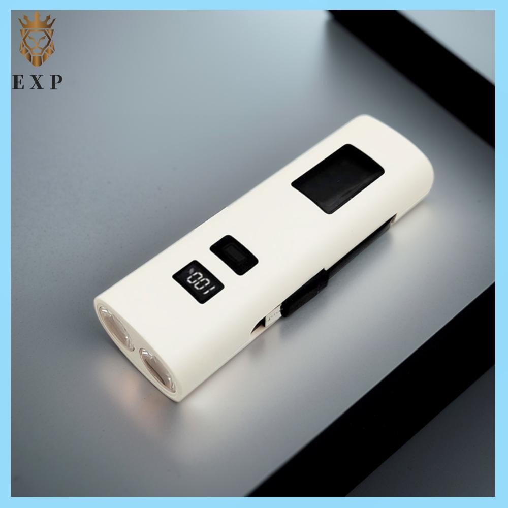 [explosion1.th] ไฟจักรยาน LED ชาร์จ USB ไฟฉายจอแสดงผลไฟทํางานขนาดเล็ก (สีเบจ) | Shopee Thailand