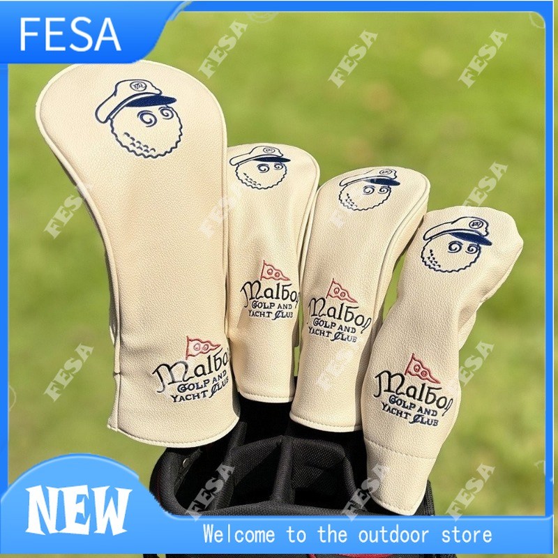 Malbon Golf Club Set Yacht Studio Club Set ฝาครอบป้องกัน Ball Head Rod ...