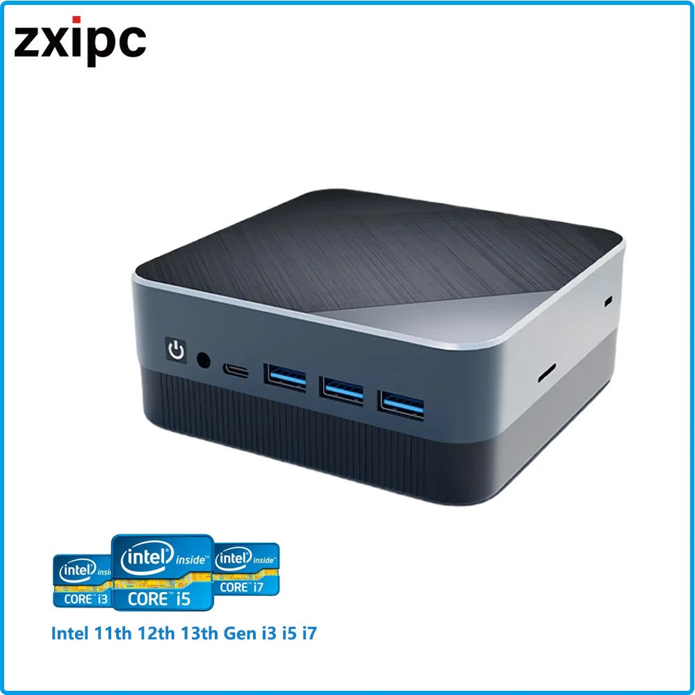 Mini PC Computer Gaming Intel Core i3 i7 1165G7 i5 1340P CPU NUC Office ...