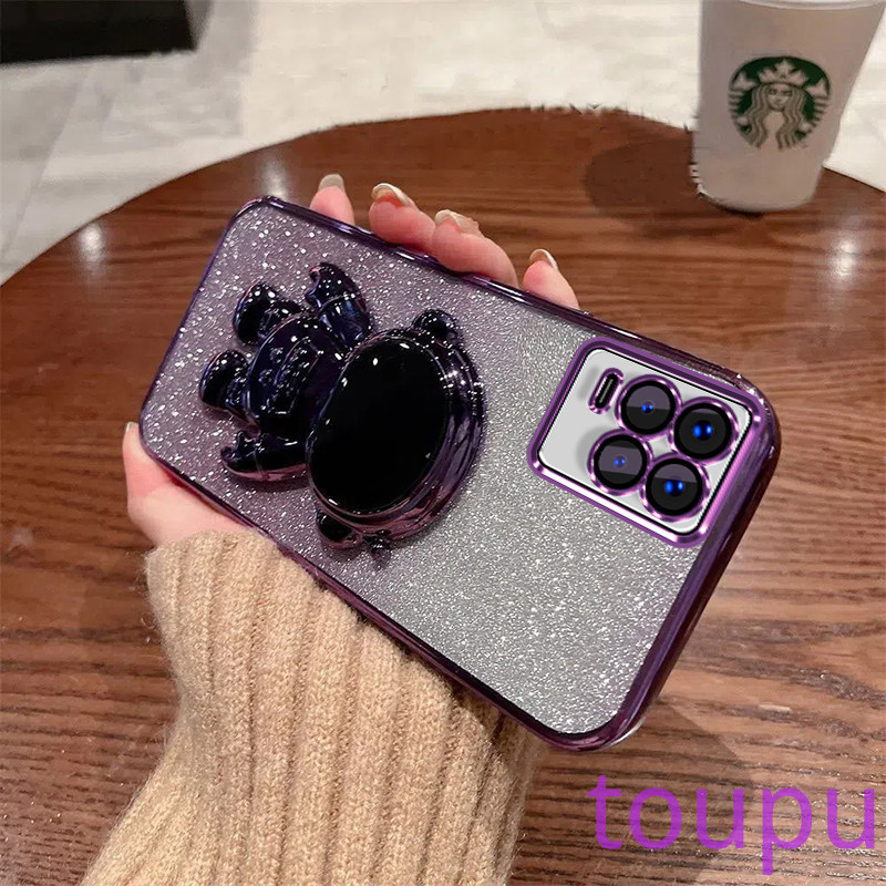 เคสโทรศัพท์สําหรับrealme 8 4G Realme 8 5G Realme 8 ProกรณีClear Glitter ...
