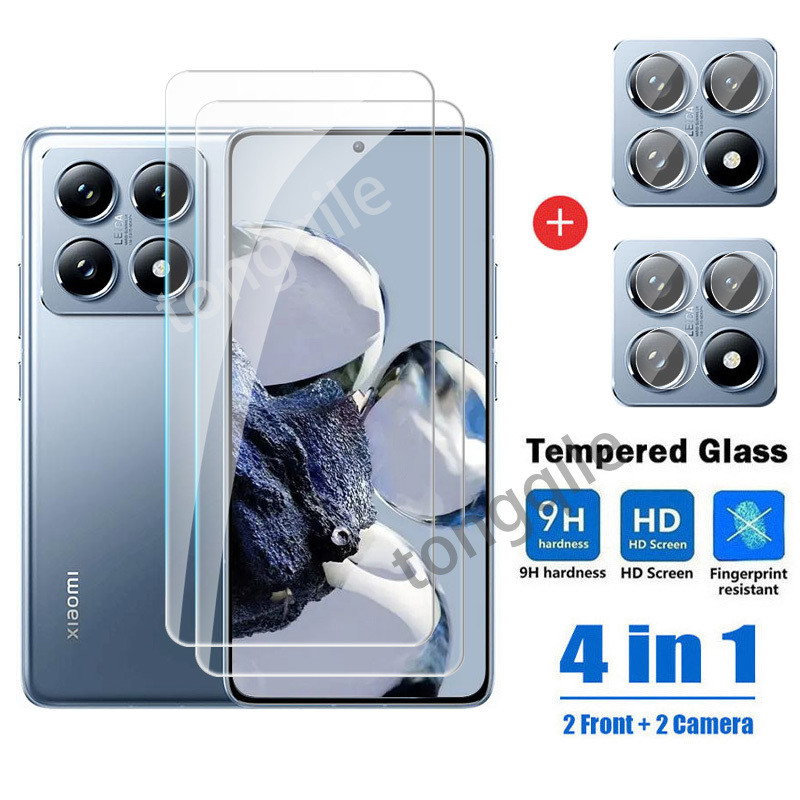4 in 1 ป้องกันหน้าจอสําหรับ Xiaomi Mi 14T Pro Mi14T Xiaomi14T 14TPro 5G ...