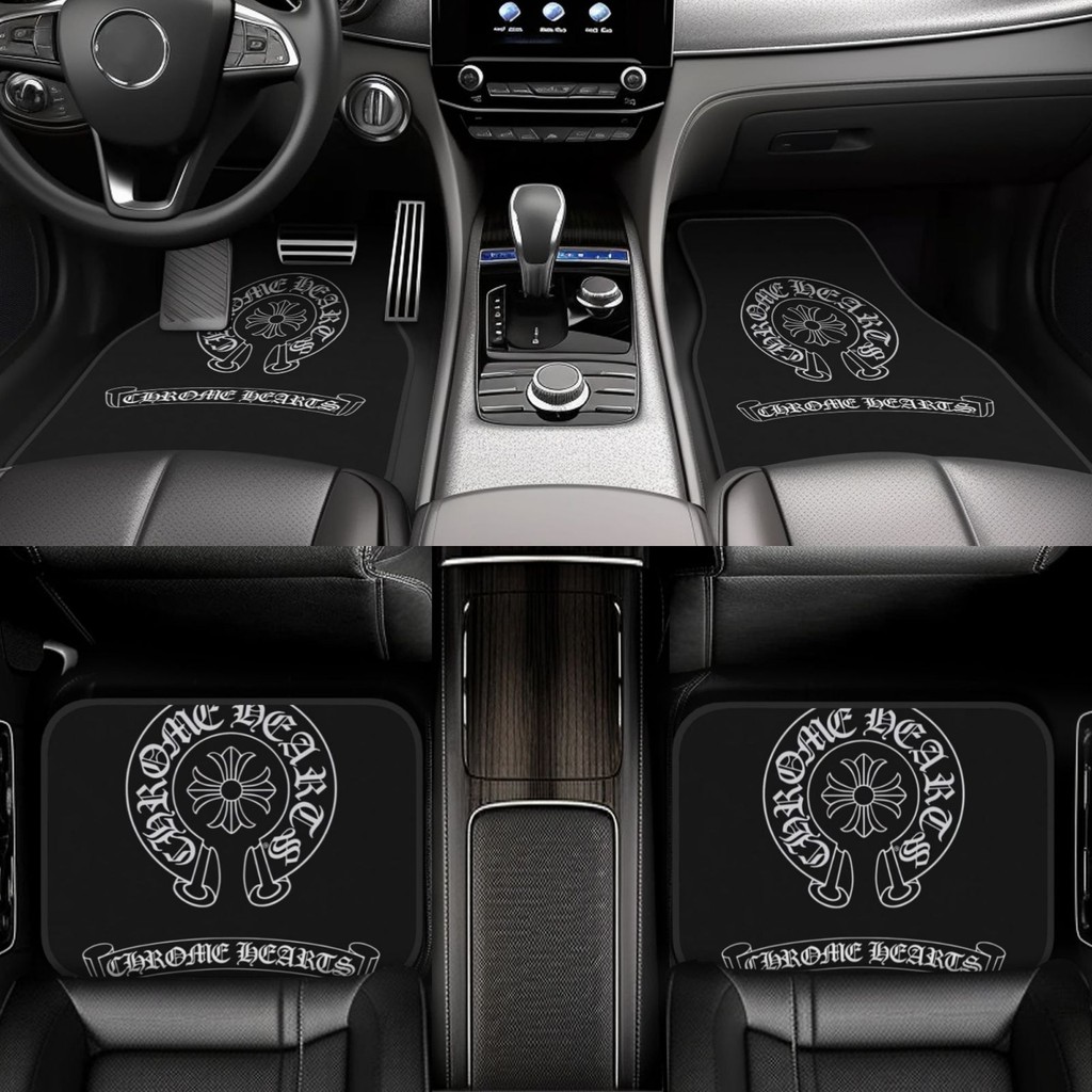 Chrome Hearts Car พรมปูพื้นรถยนต์สี่ชิ้น Universal Kit เคลือบยางสภาพ ...
