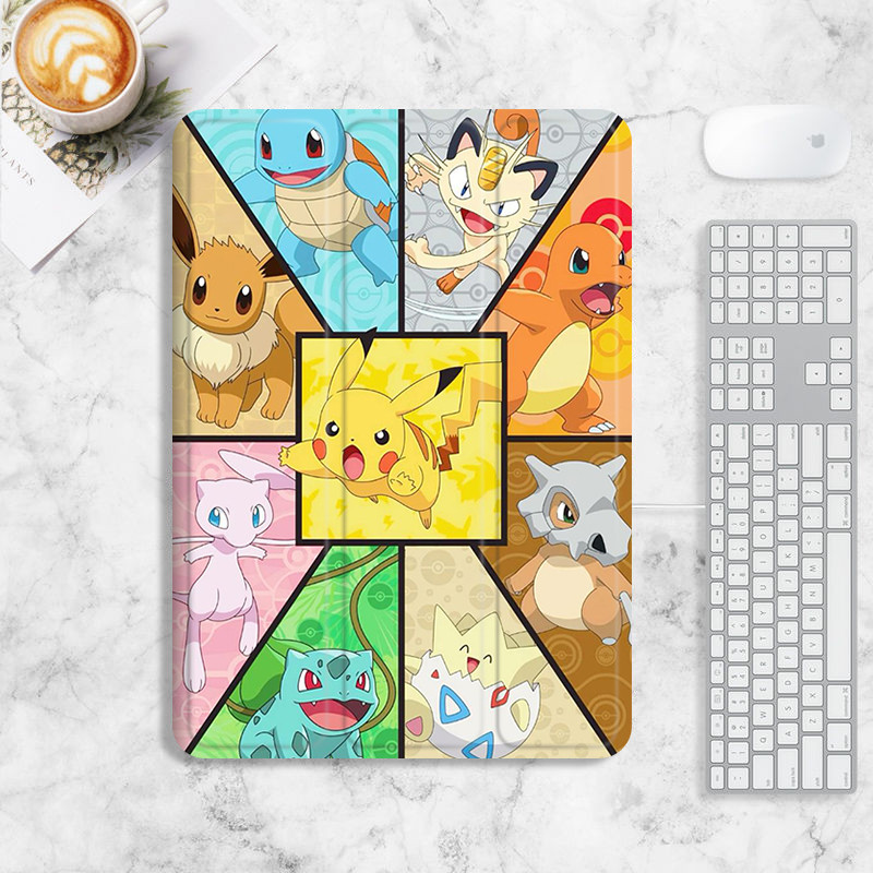 เคสpikachu Pokémon iPad pro12.9 pro13 2024 2022 pro11 case iPad 10.2 ...