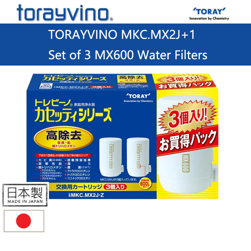 ของแท้ 100% [ชุด 3 ชิ้น] เครื่องกรองน้ํา Toray Torvino MX600 - MKC.MX2J-Z - เครื่องกรองน้ํา ...
