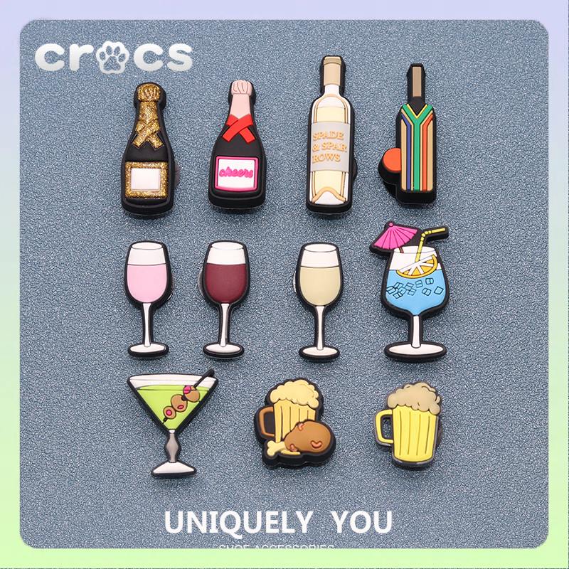 jibbitz crocs Champagne wine charm crocs เกาหลี crocs jibbitz jibbitz ...