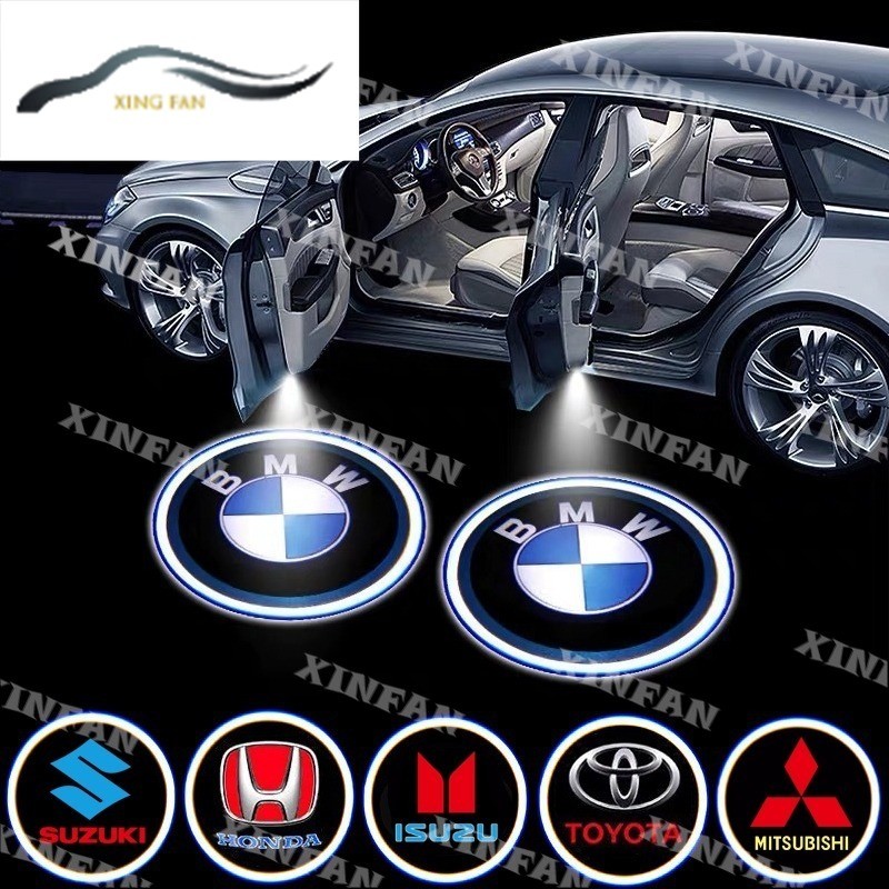 Xf 1 ชิ้น Universal ไร้สาย LED Shadow โปรเจคเตอร์ Courtesy Step ไฟยินดี ...