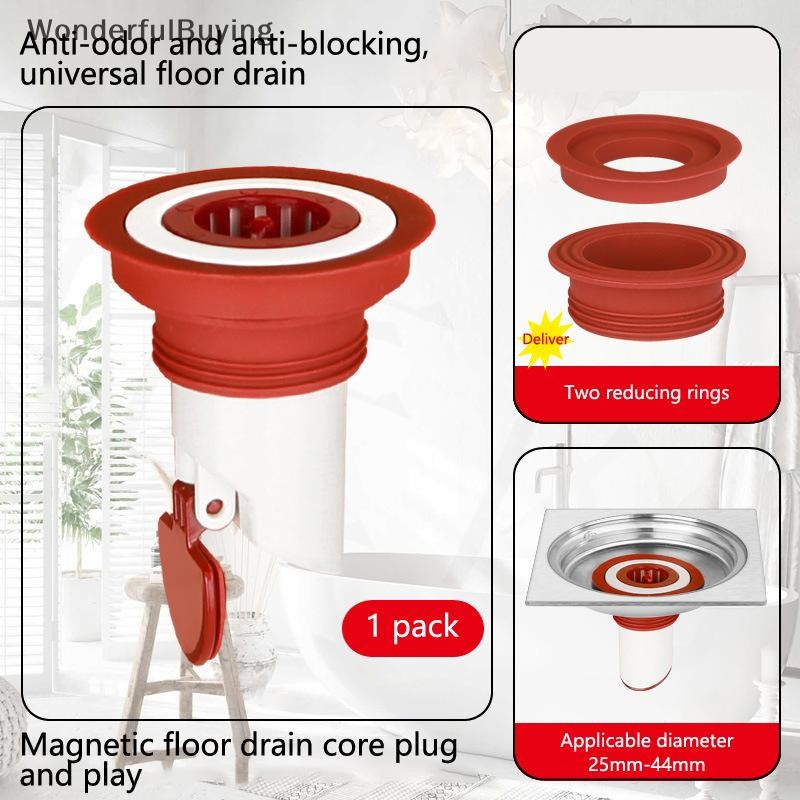 WBTH Backflow Antier ฝักบัวท่อระบายน้ําชั้นทนทาน Dectable Anti-odor Fast ระบายน้ําท่อระบายน้ํา ...