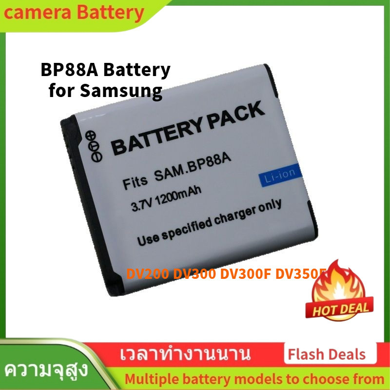🌟BP-88A แบตเตอรี่กล้องดิจิตอล สำหรับ Samsung DV200 DV300 DV300F DV350F ...