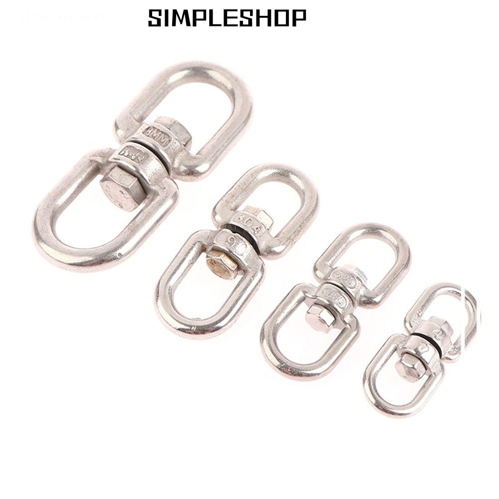 SIMPLESHOP 1 ชิ้น 8 แหวนตะขอ, M4 M5 M6 M8 304 สแตนเลส Carabiner Clasp, ทนทาน 4 มิลลิเมตร 5 ...