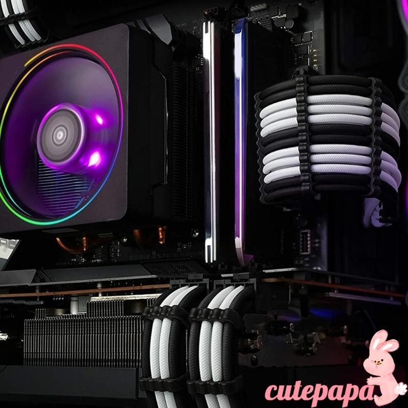 Cutep สีทึบ PSU สาย 30 ซม.Sleeved สาย 24PIN CPU 8PIN PCI-E 8PIN 6PIN 4PIN | Shopee Thailand