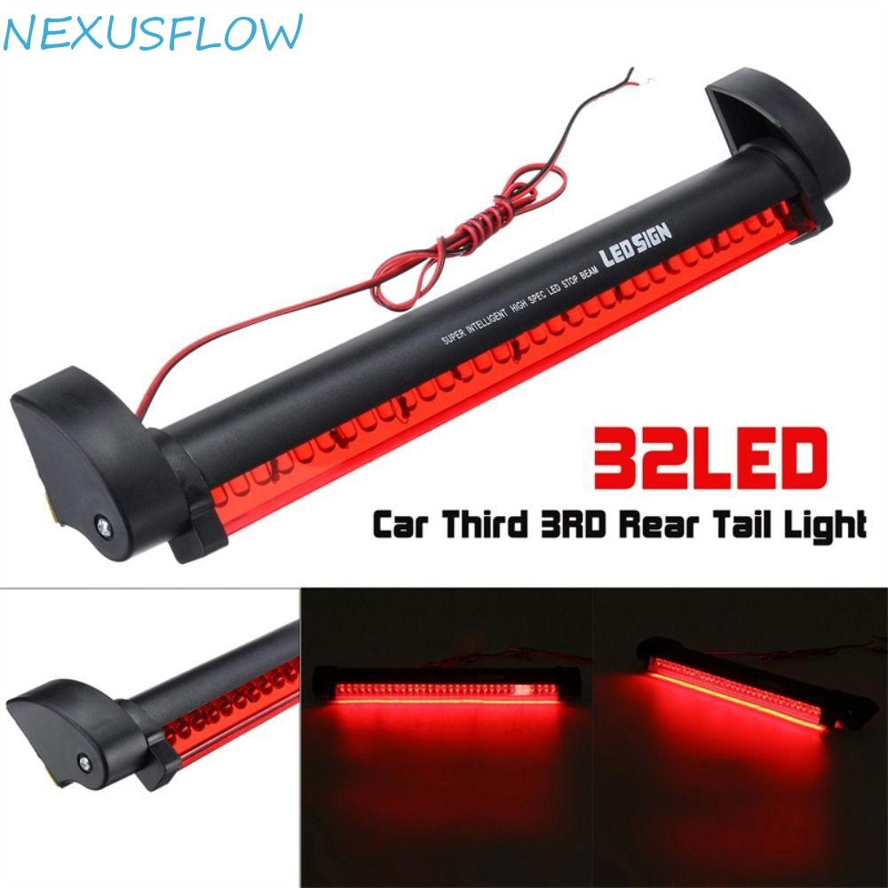 NEXUSFLOW อัตโนมัติสามไฟเบรคการปรับเปลี่ยนรถสีแดงหยุดไฟเตือน 12V รถ LED ไฟเบรคที่สามรถ LED 14/24 ...