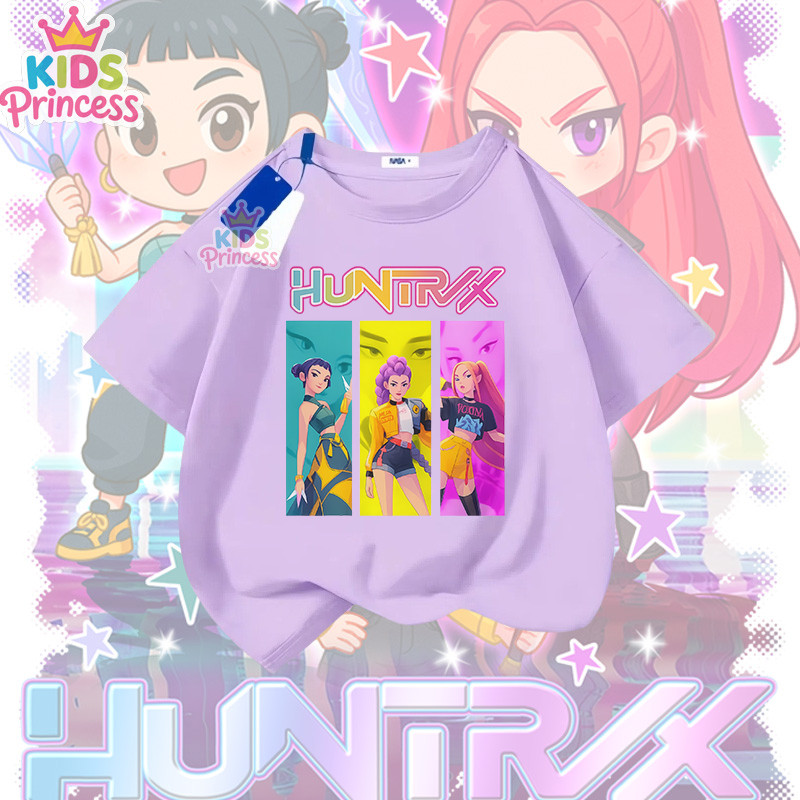 COD (จัดส่งตลอด 24 ชั่วโมง) Kpop Demon Hunters ผ้าฝ้าย 100% เสื้อเชิ้ต ...