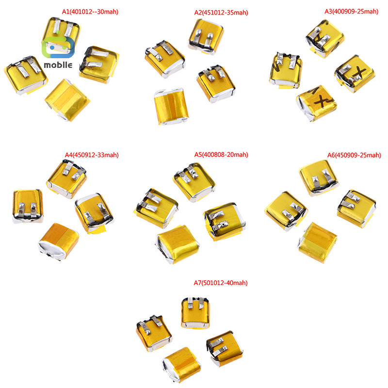 [maygood] 4 ชิ้น 3.7v 50mah 501012 30mah 400909 401012 โพลีเมอร์ลิเธียม ...