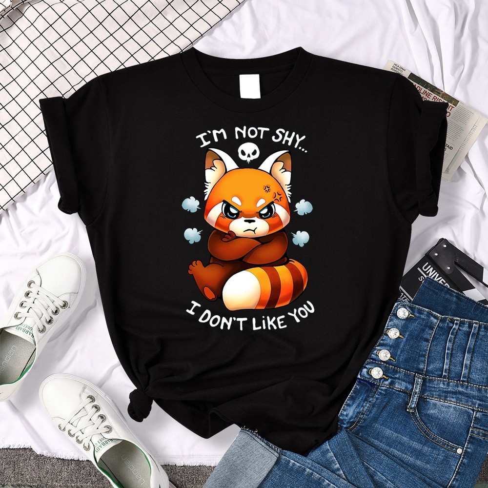 T-Shirts Very Angry Civet Cartoon Image Cat Woman เสื้อกีฬา สินค้ามา ...