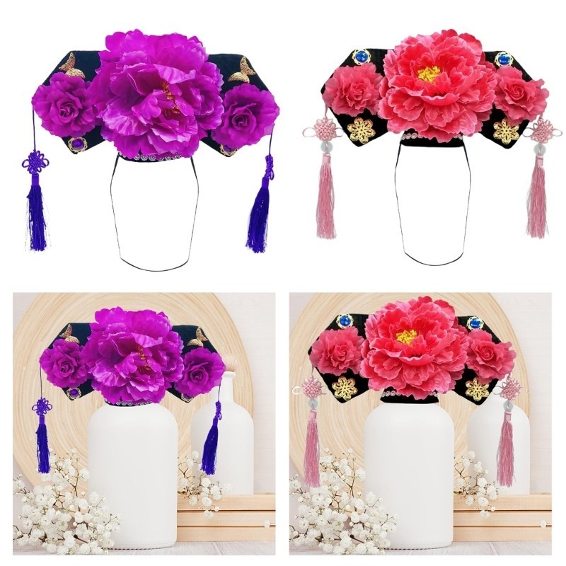 Lu Chinese Princess Hairbands ที่คาดผมแบบดั้งเดิมเจ้าหญิง Headpiece ...