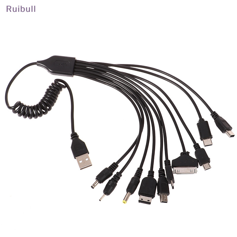 ใหม่ 1 PC 10 In 1 Micro USB Multi Pin Cable Charger Universal USB ...