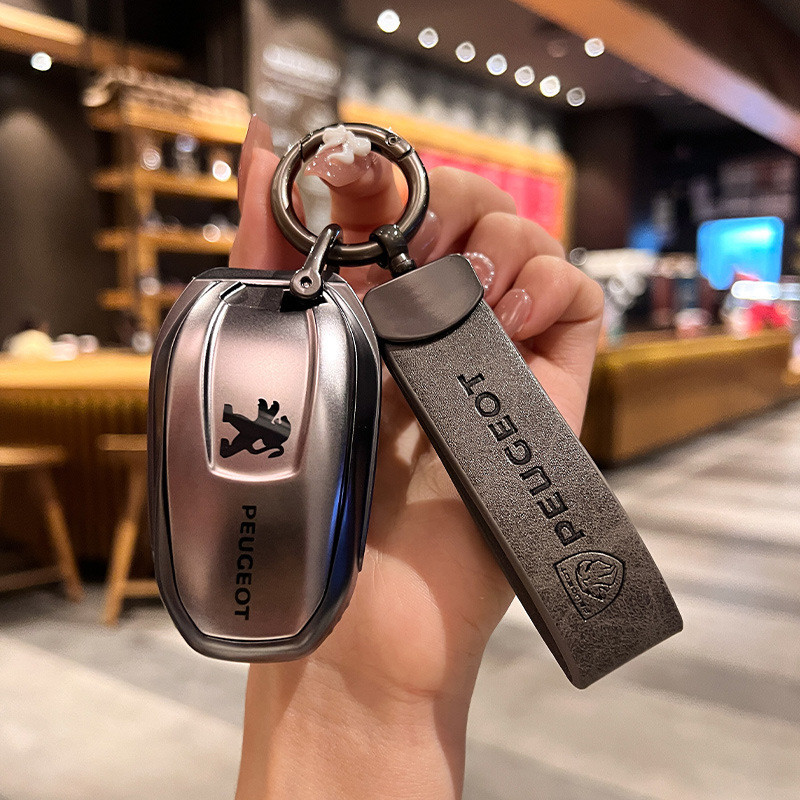 ใช้ได้กับเคสกุญแจ Peugeot 408 308 Dongfeng Logo 3008 4008 2008 หัวเข็มขัดหญิง 508L รถ 5008 ...