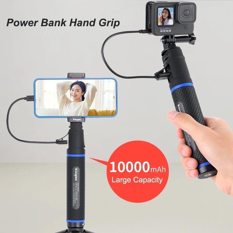 Kingma10000mah Power Bank แบตเตอรี่ Hand Grip Selfie Stick สําหรับ ...