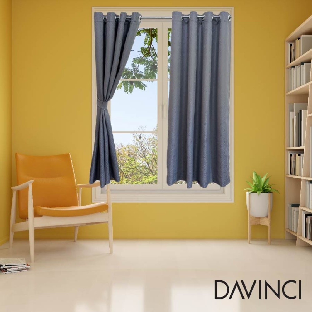 shophome468 DAVINCI ผ้าม่านหน้าต่าง UV Dimout รุ่น Curvy ขนาด 130 x 160 ซม. สีเทา รับประกันของ ...
