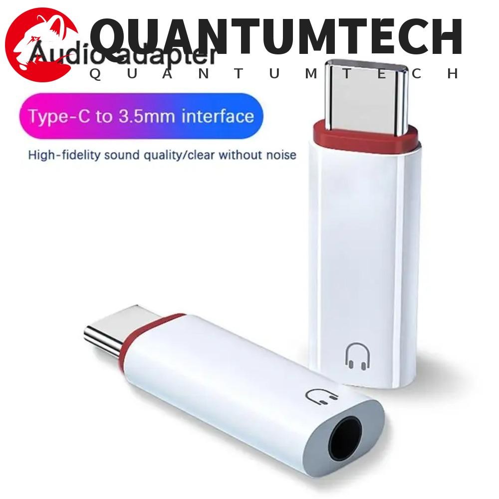 Quantumtech ชุดหูฟังแบบมีสาย Type C Converter, อะแดปเตอร์ AUX Type C ชาย Type-C ถึง 3.5 มม. ...