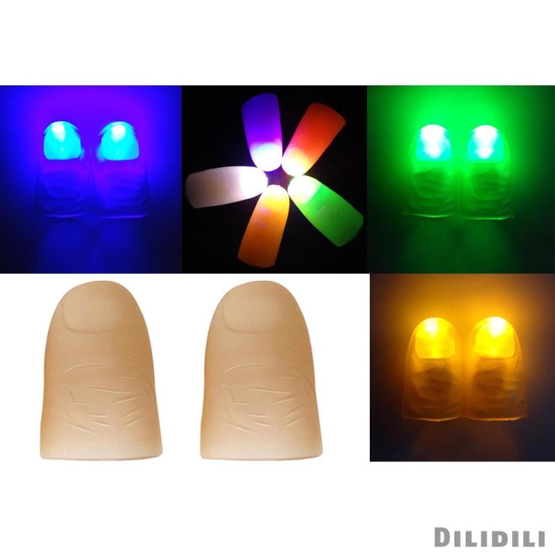 [ Led Finger Thumbs Light Prop นิ้วนิ้วหัวแม่มือแสดงโคมไฟเคล็ดลับการ ...