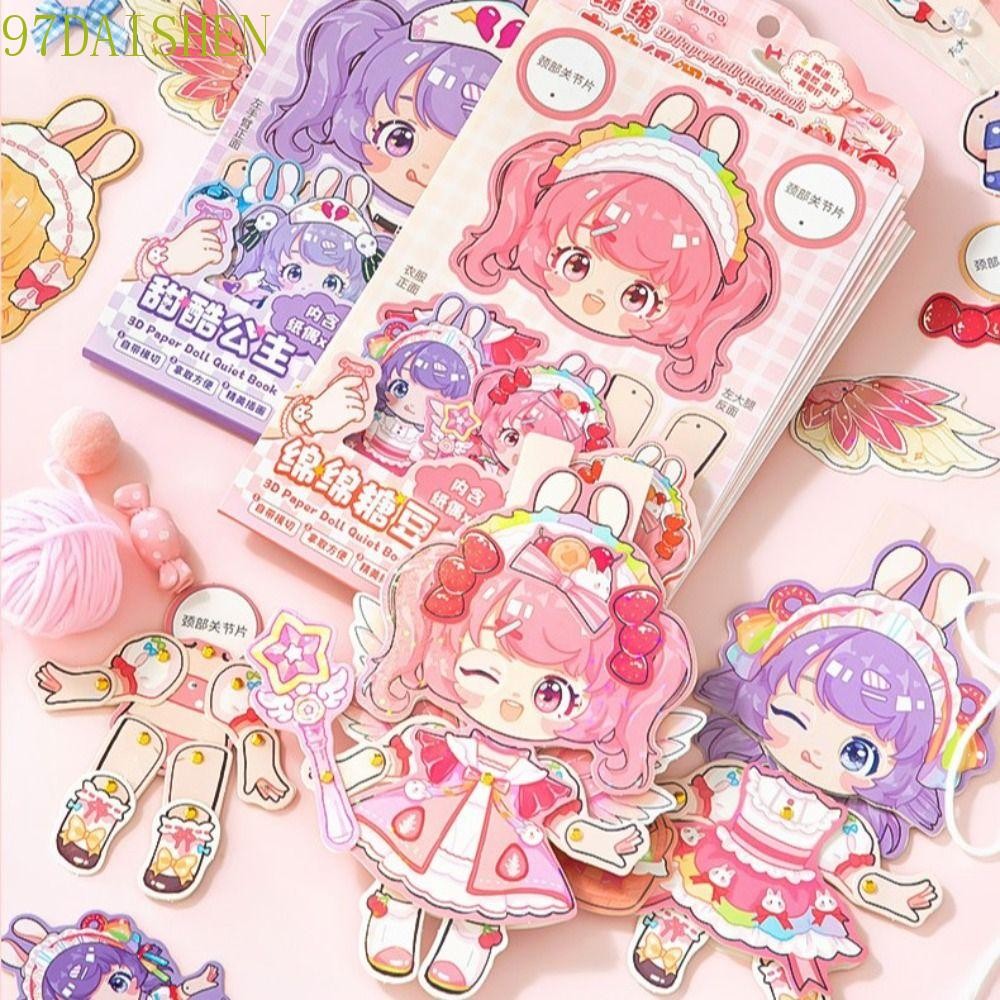 Daishen1 DIY ของเล่นหุ่นกระดาษ, อะนิเมะกิจกรรมหนังสือ Handmade Girls 3D ...