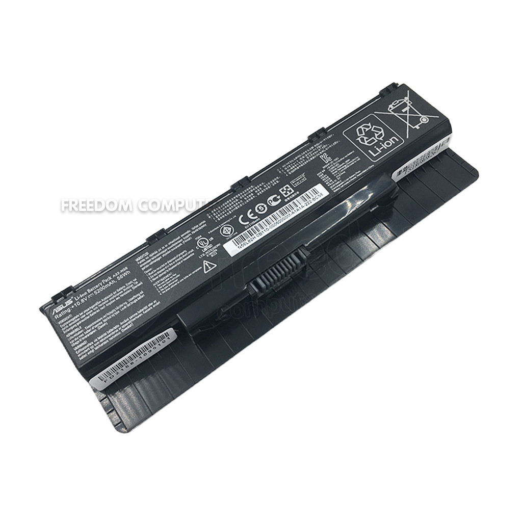 แบตเตอรี่โน๊ตบุ๊ค (แท้) A32-N56 Asus N46 N46V N46VM N46VZ N56 N56V ...