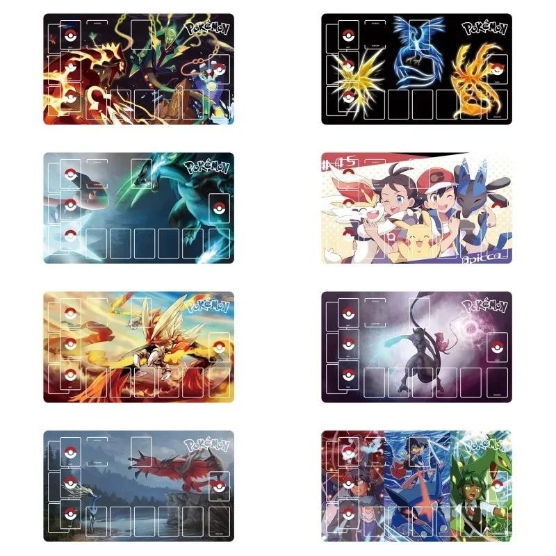 Pokemon Gengar Rayquaza Self Made ยางคอลเลกชันการ์ด Dueling Mat ของขวัญ ...