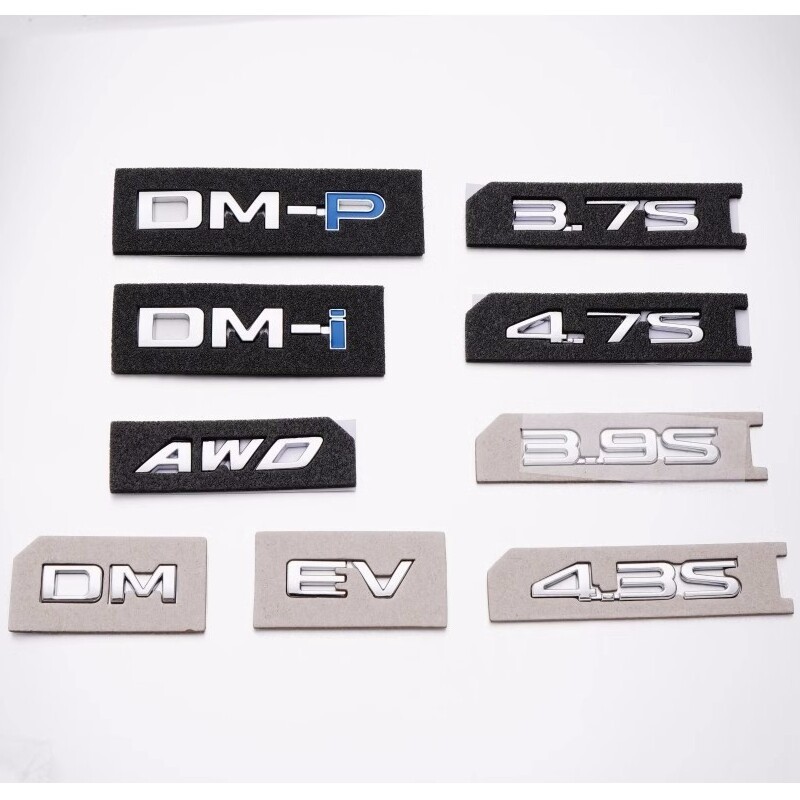 สําหรับ BYD SEAL ATTO3 DOLPHIN โลโก้ DM-i EV DM-P AWD ด้านหลังสัญลักษณ์ 3.8S 3.7S 3.9S 4.4S 4.3S ...