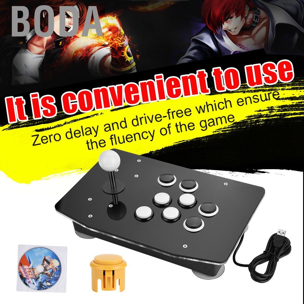 Boda Zero Delay Joystick อินเทอร์เฟซ USB เกมจับโลหะ Arcade Controller ...