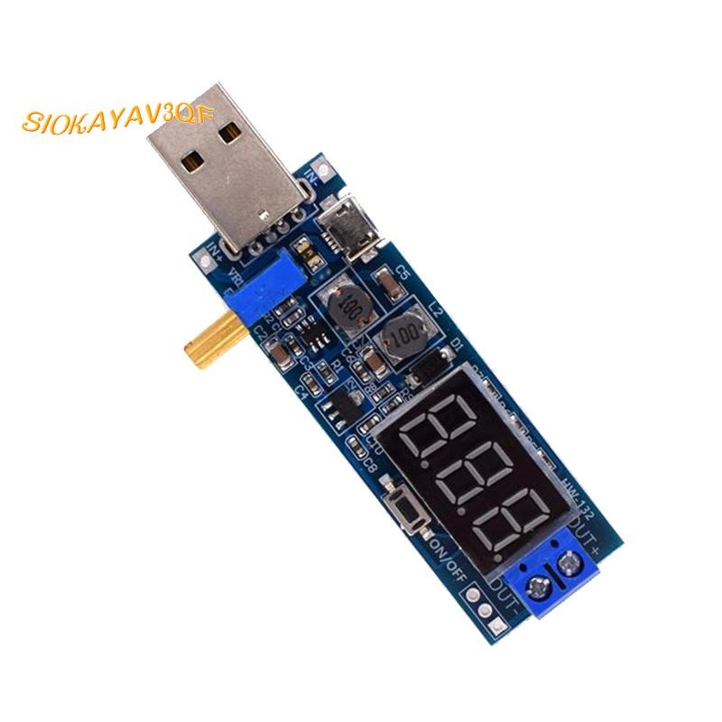 Dc-dc 5V ถึง 3.5V / 12V USB Step UP/ลงโมดูลแหล่งจ่ายไฟปรับ Boost Buck Converter Out DC 1.2V-24V ...