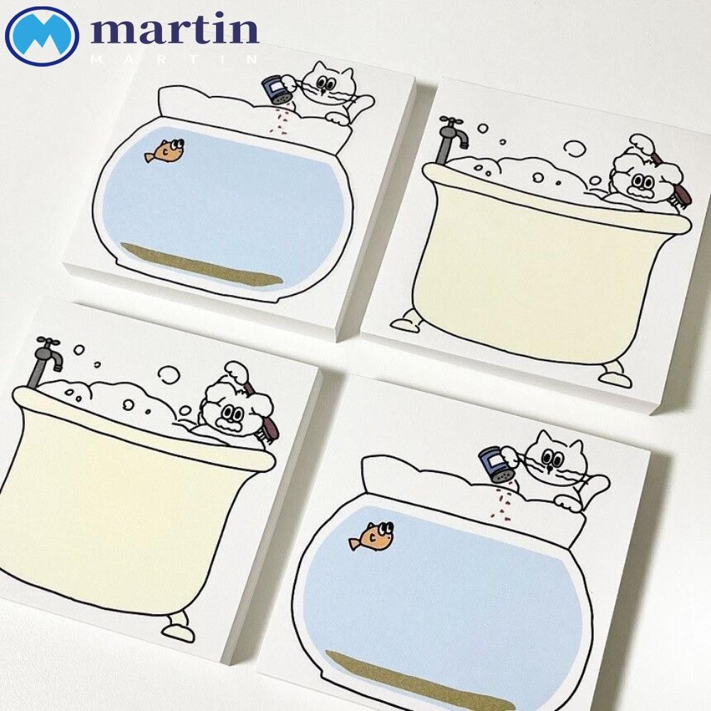 Martin sticky Note Book, น่ารัก Ins Fishbowl Memo Pad, แฟชั่นการ์ตูน ...