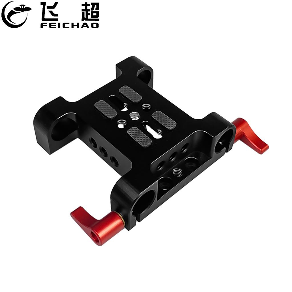 Feichao Universal 15 มม.Dual Track Rod Clamp 1/4 รูสกรูสําหรับกล้อง ...