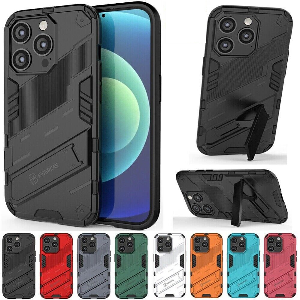 สําหรับ iPhone 16 15 14 Pro Max Plus Case Heavy Duty กันกระแทกพลาสติกขา ...