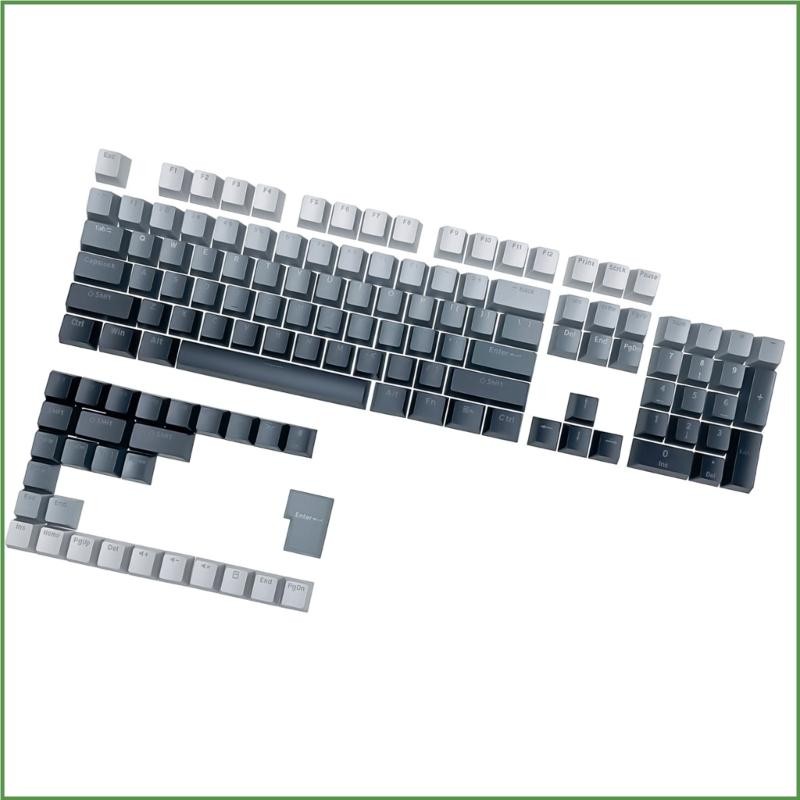Bon Gradients Grey Double Shot Keycaps Key PBT Shine ผ่านสําหรับ ...