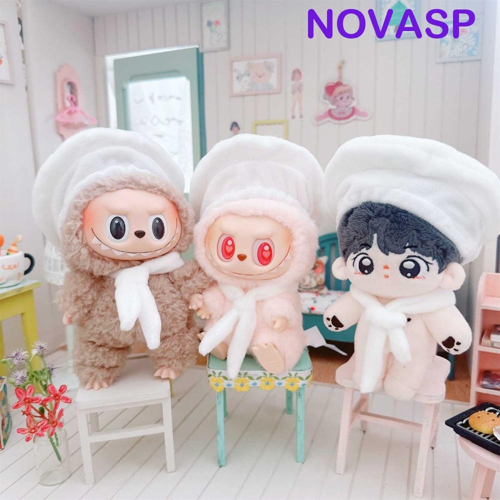 Novasp Labubu ชุดตุ๊กตาตุ๊กตา, Mini Chefs หมวก Labubu Time เสื้อผ้า ...